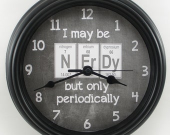 Science clock | Etsy