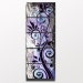 Purple Metal Wall Art Panels Silver Wall Art Modern Abstract