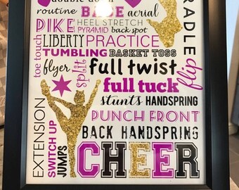 Cheer poster | Etsy