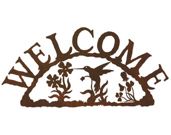 Pheasant Steel Welcome Sign