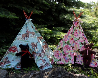 Teepee Pattern for Chevron Fabrics or fabrics with large