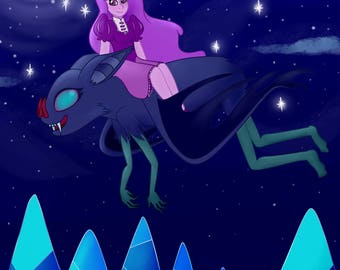 Adventure Time Marceline Bat Form Vinyl Decal