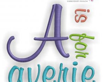 Maisie Monogram Font Set 4 and 5 Machine