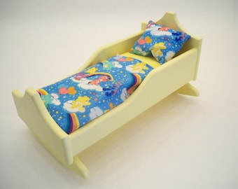 Wooden baby cradle | Etsy
