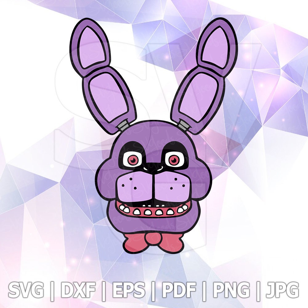 Five nights at Freddys FNAF Bonnie Characters Layered SVG DXF