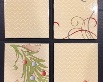 Christmas coasters | Etsy