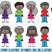 African American Stick Figure Clipart Clip Art Vectors Stick
