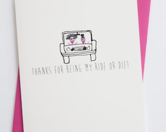 Thanks for the ride | Etsy