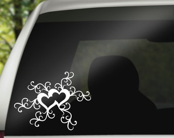 Heart decal | Etsy