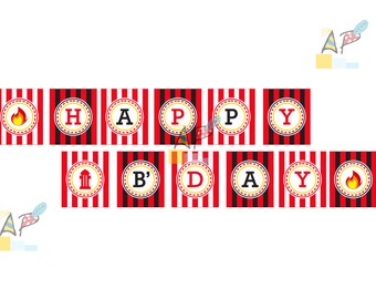 Fireman banner | Etsy