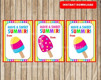 Ice cream card | Etsy