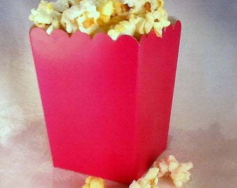 Pink popcorn box | Etsy