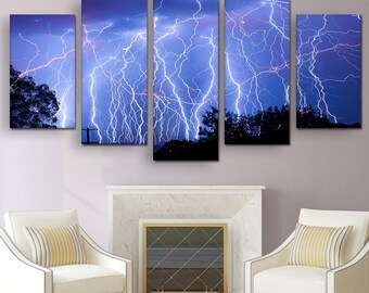 Blue lightning bolt | Etsy