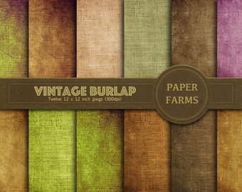 Aged Damask Linen digital paper vintage grunge distressed