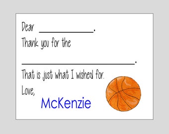 Basketball thank you | Etsy