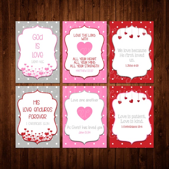 INSTANT DOWNLOAD Christian Kid's Valentine's Day