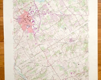 1856 Map of Chester County PA West Chester