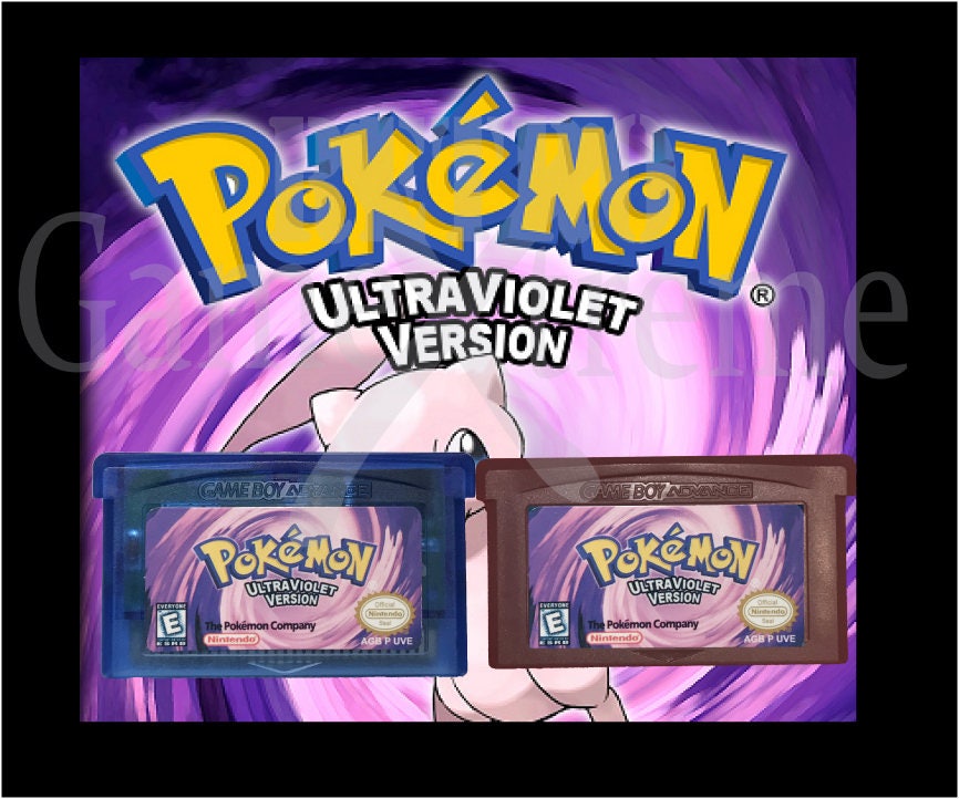 Pokemon Ultra Violet fan made hack GBA Gameboy Advance