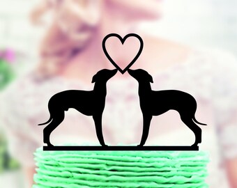 Wedding cake topper with dog Labrador Couple with Dog