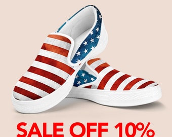 American flag shoes | Etsy