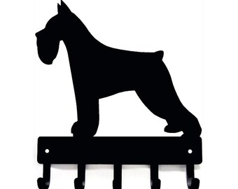 Rottweiler Lg Natural Tail Dog Leash Hanger/ Key Rack/