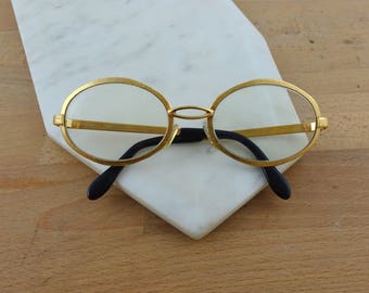 Gold frame glasses | Etsy