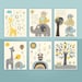 Alphabet Cards A to Z Animal Alphabet Card Set Nursery Wall