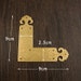 1 pcs brass cornertable cornerdesk cornerfurniture brass