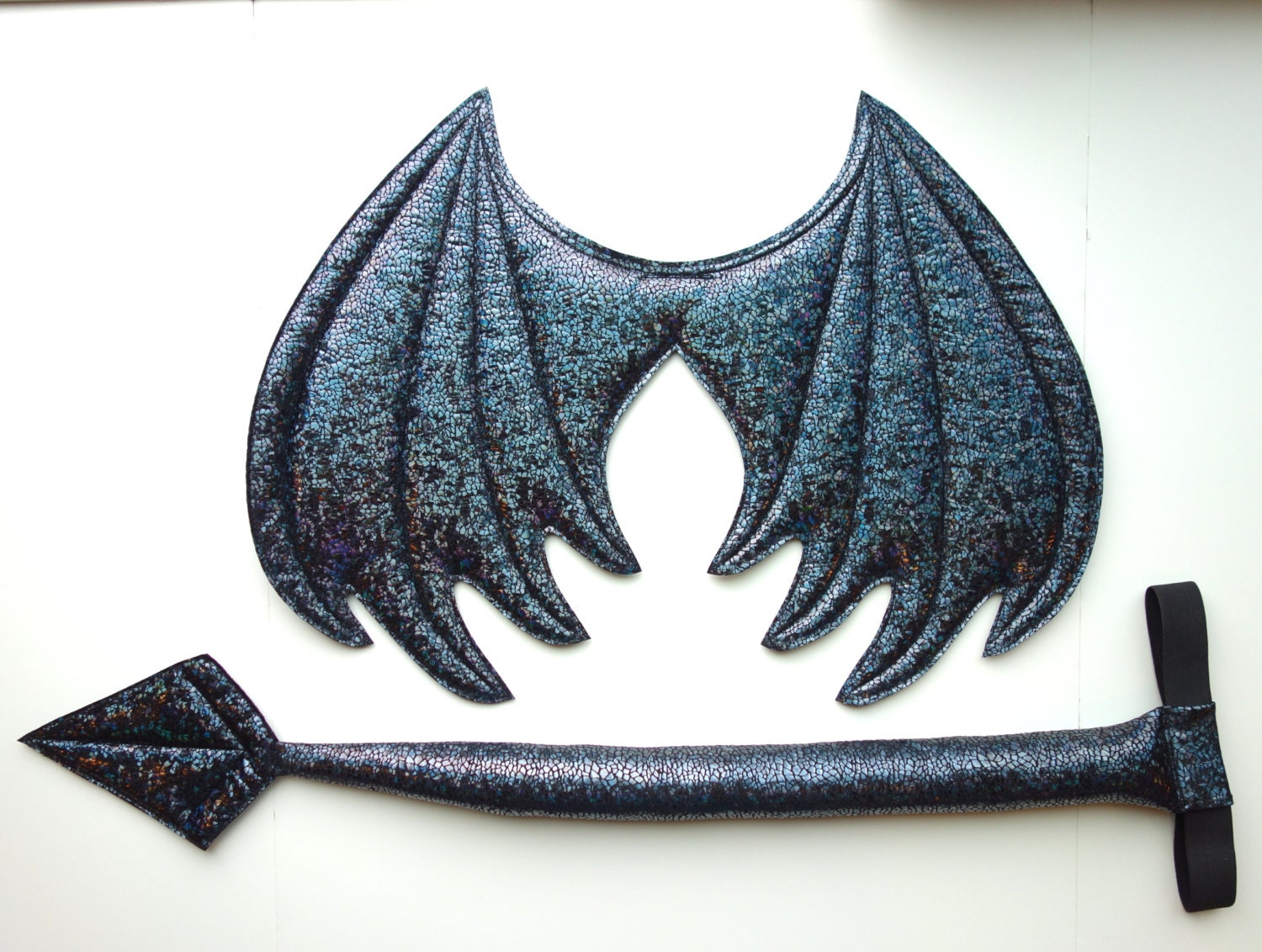 Dragon Wings And Tail Set Dragon Cosplay Dark Gray