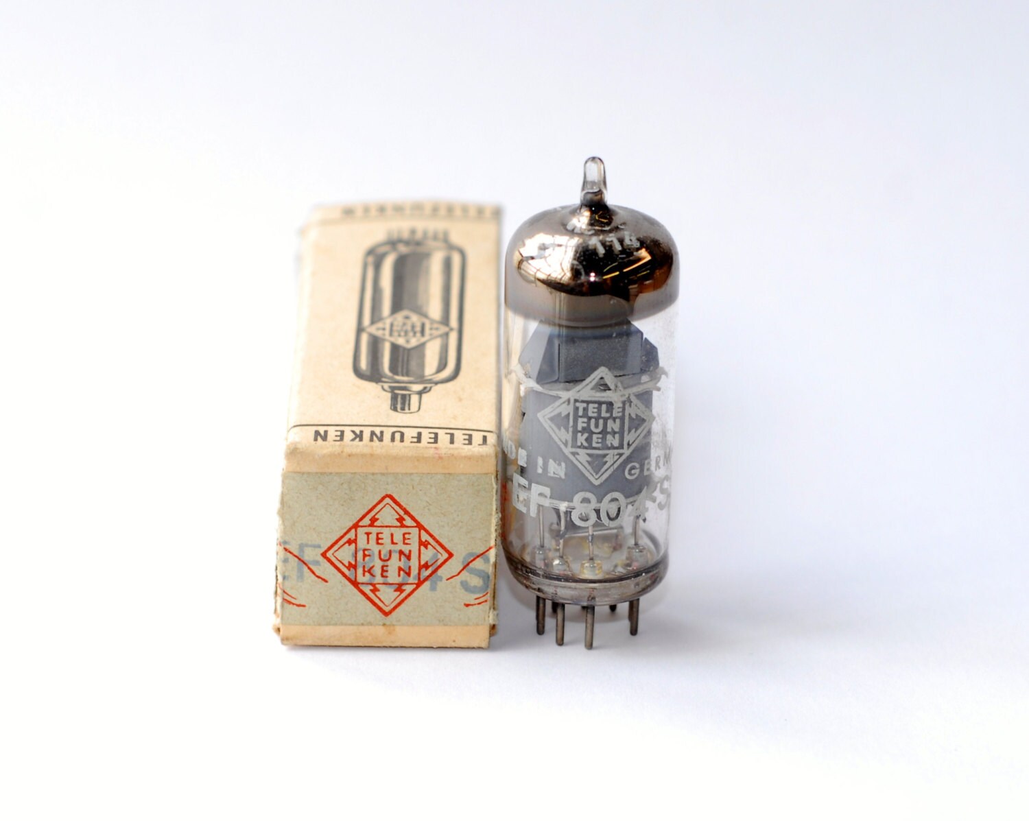 Telefunken EF804S vacuum tube new old stock original box