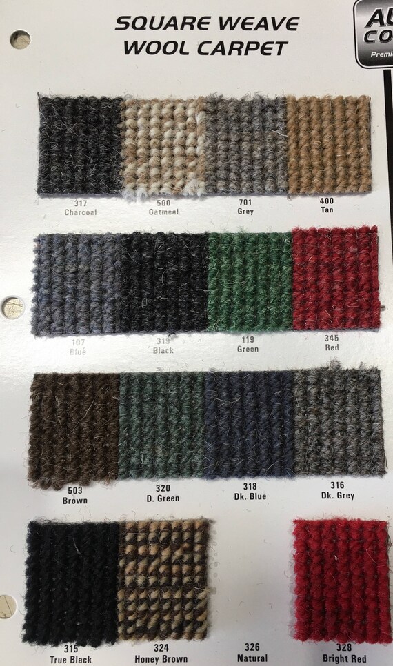 Authentic German Wool Square Woven automotive Carpet 65 inch