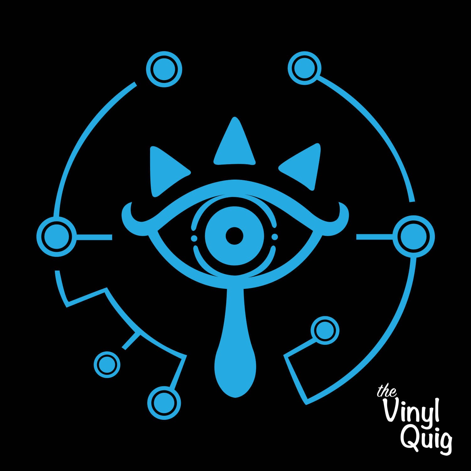 Sheikah Slate Eye Symbol Vinyl Sticker Inspired by Breath of