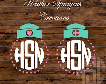 Nurse monogram | Etsy