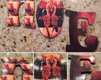 Spiderman letters | Etsy