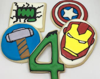 Superhero cookies | Etsy