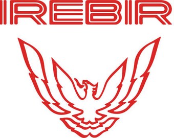 Firebird decal | Etsy