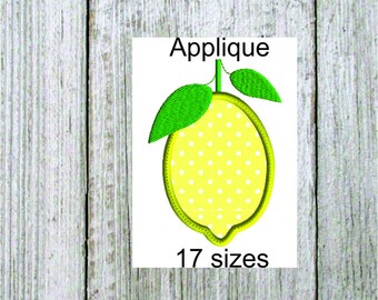 Lemon applique | Etsy
