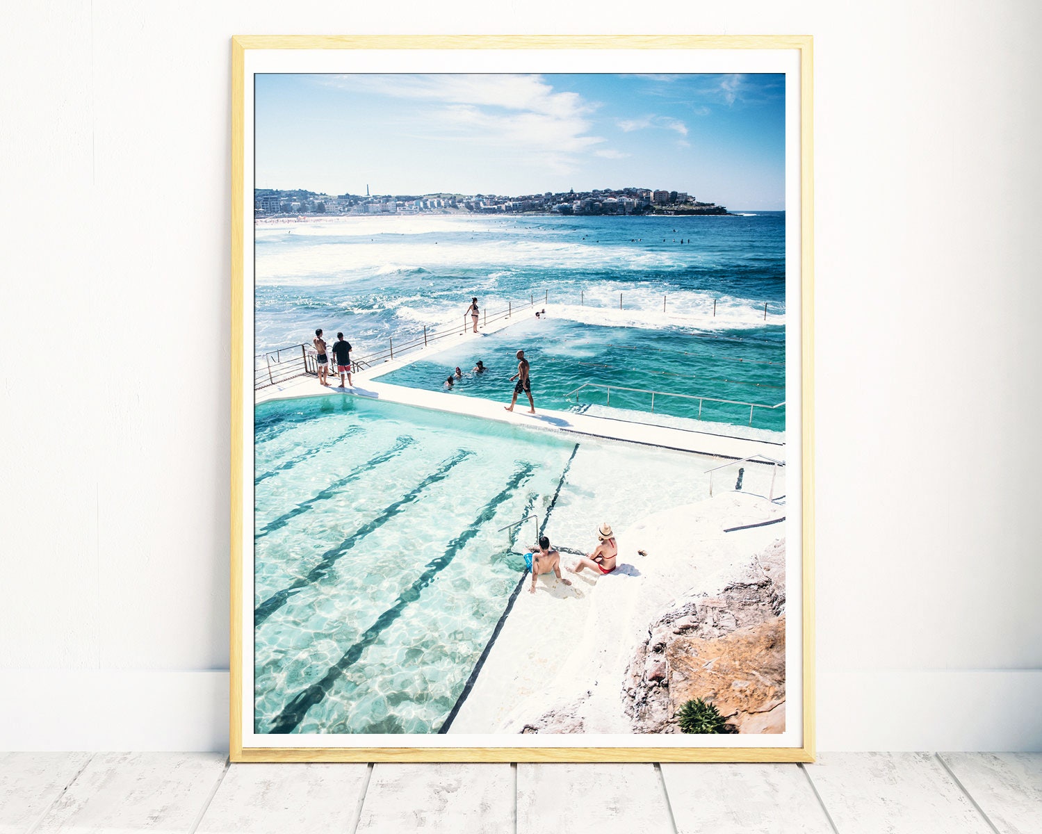 Large Beach Poster Aerial Beach Print Bondi Beach Extra Large Beach Poster Aerial Beach Print Bondi Beach Extra