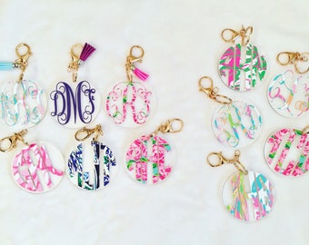 Preppy keychain | Etsy