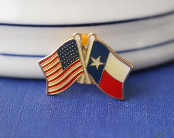 Texas flag pin | Etsy