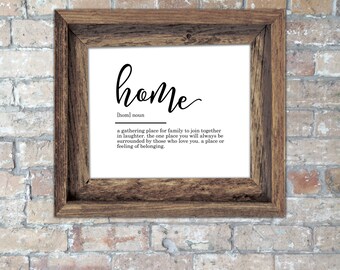 The Definition of Home Removable Vinyl Wall Art home wall