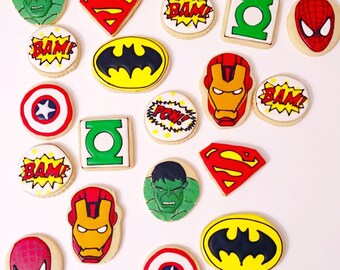 Superhero cookies | Etsy