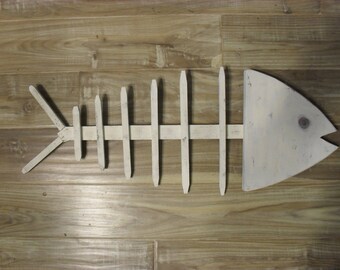 Skeleton fish art | Etsy