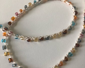 PDF pattern Easy Beaded crochet choker