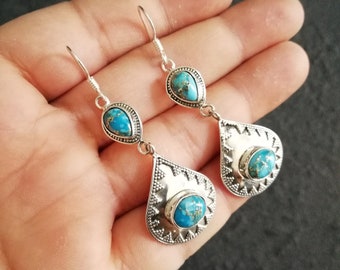 Turquoise earrings | Etsy