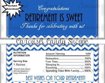 Retirement candy bar | Etsy