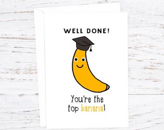 Pun graduation card | Etsy