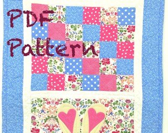 Bunny quilt pattern | Etsy