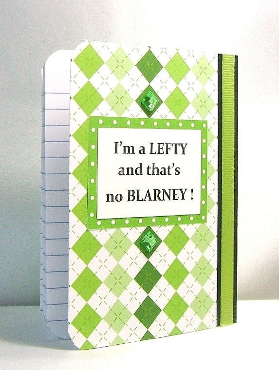 Irish note book Left handed notebook No blarney Ireland