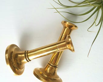 Brass candlesticks | Etsy